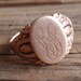Antique Signet Gold Ostby Barton Ring, Victorian Edwardian Era Monogram Band, Vintage Mans ...
