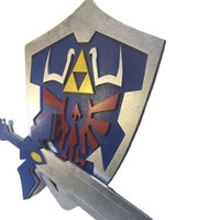 Legend of Zelda Master Sword and Hylian Shield | Artwork Vector Graphic ...