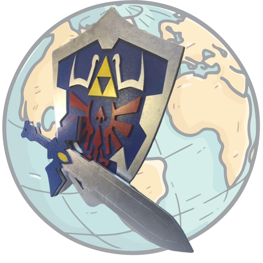 Link's Hylian Shield or Master Prop Set | Legend of Zelda Cosplay ...