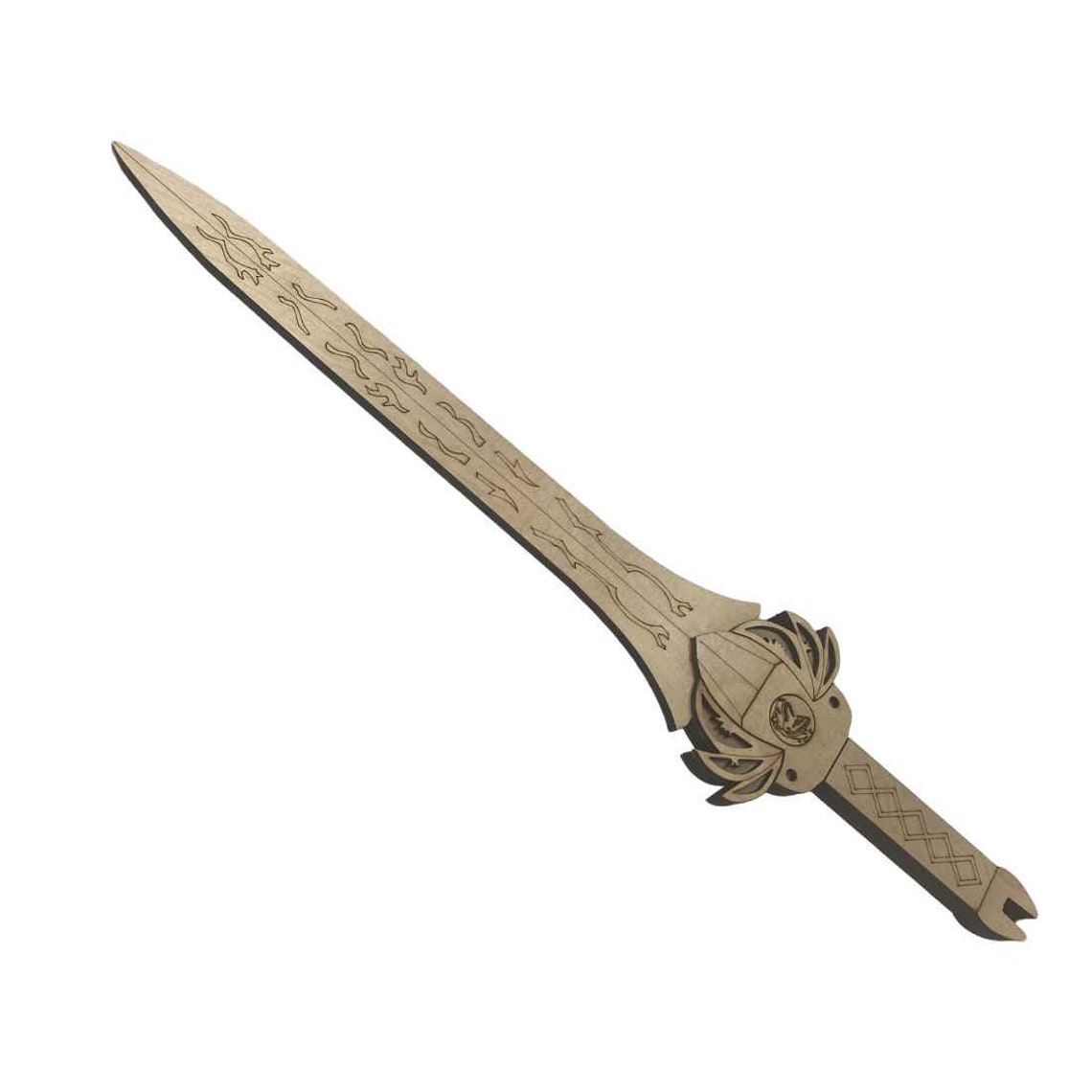 Red Power Ranger Sword choice 2 Sizes MMPR Cosplay Replica - Etsy