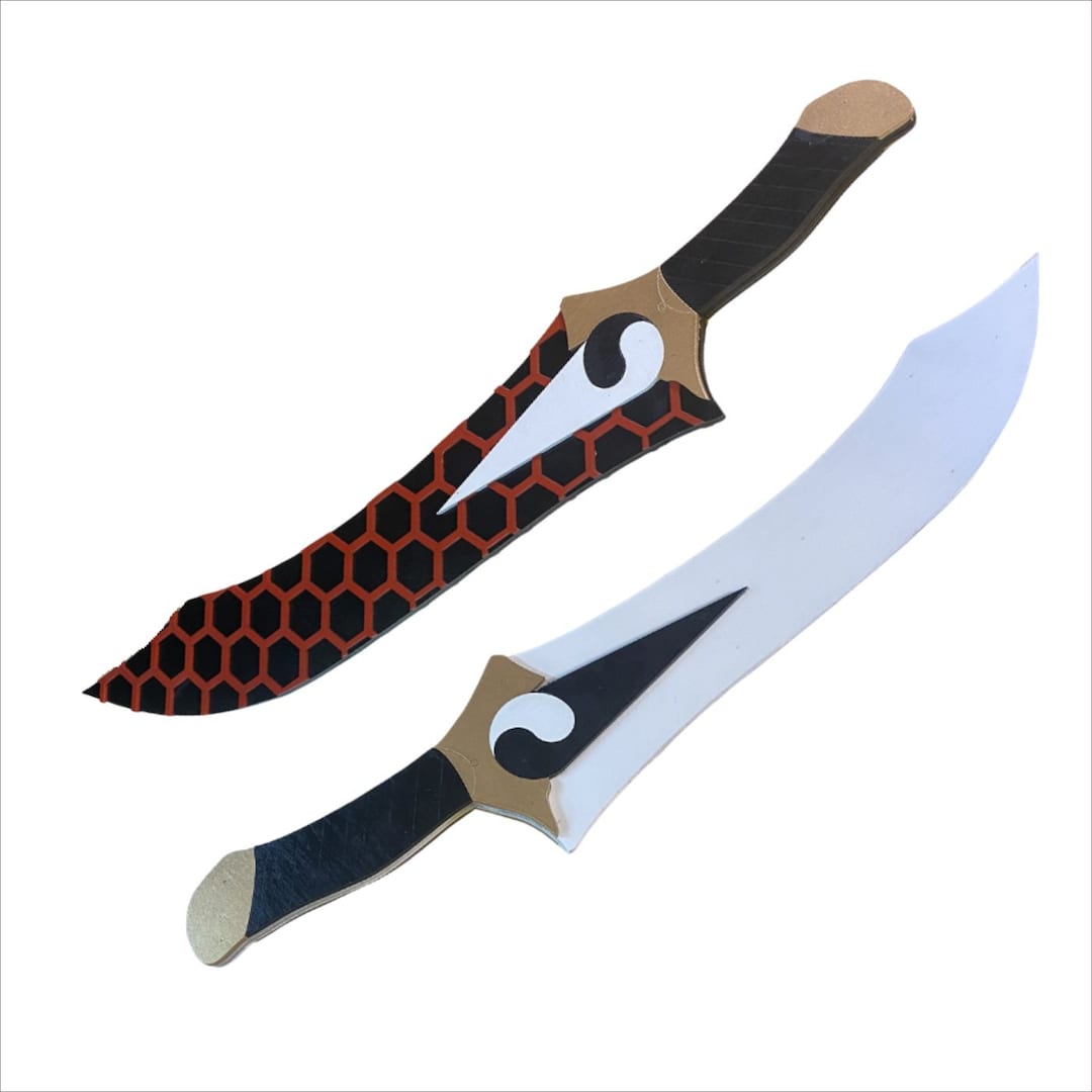 25" Archer's Fan Inspired Swords From Anime Fate/ Stay Night Cosplay ...