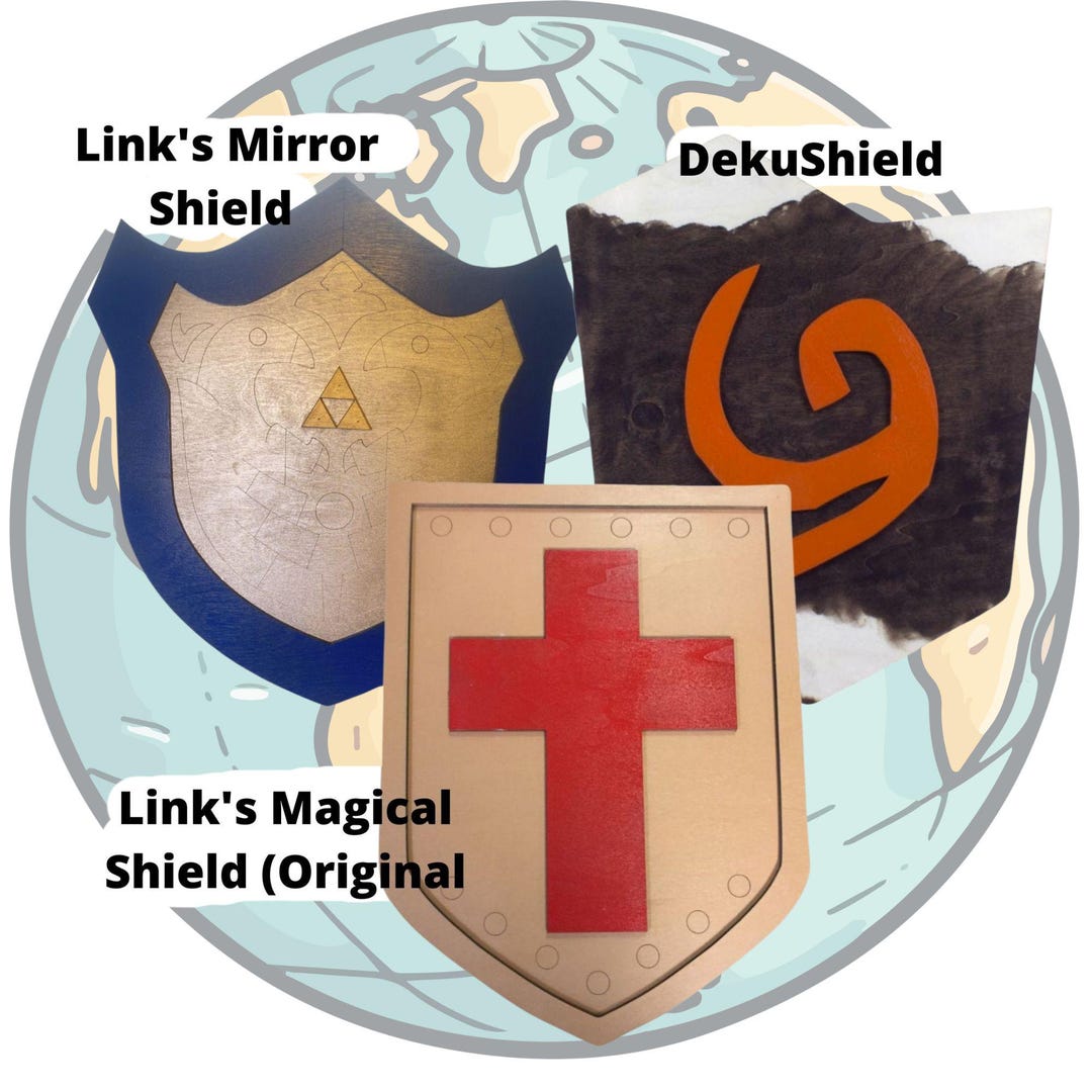 Link's Deku, Mirror or Magical Shield | Legend of Zelda Cosplay Replica ...