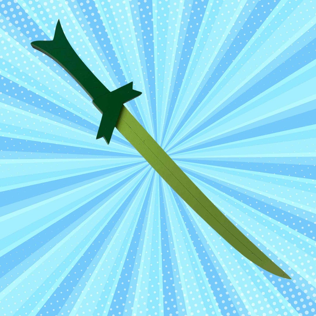 Adventure Time Cosplay Replica Prop | Finn's Grass Sword | Wooden ...