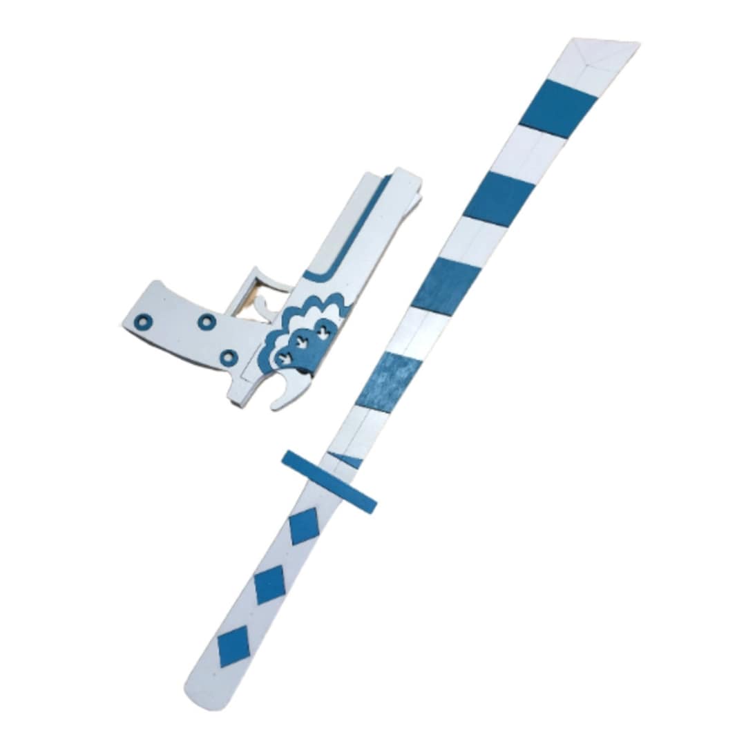 31" Fan Inspired Stocking's Katana "stripe" or Set of Gun & Sword From ...