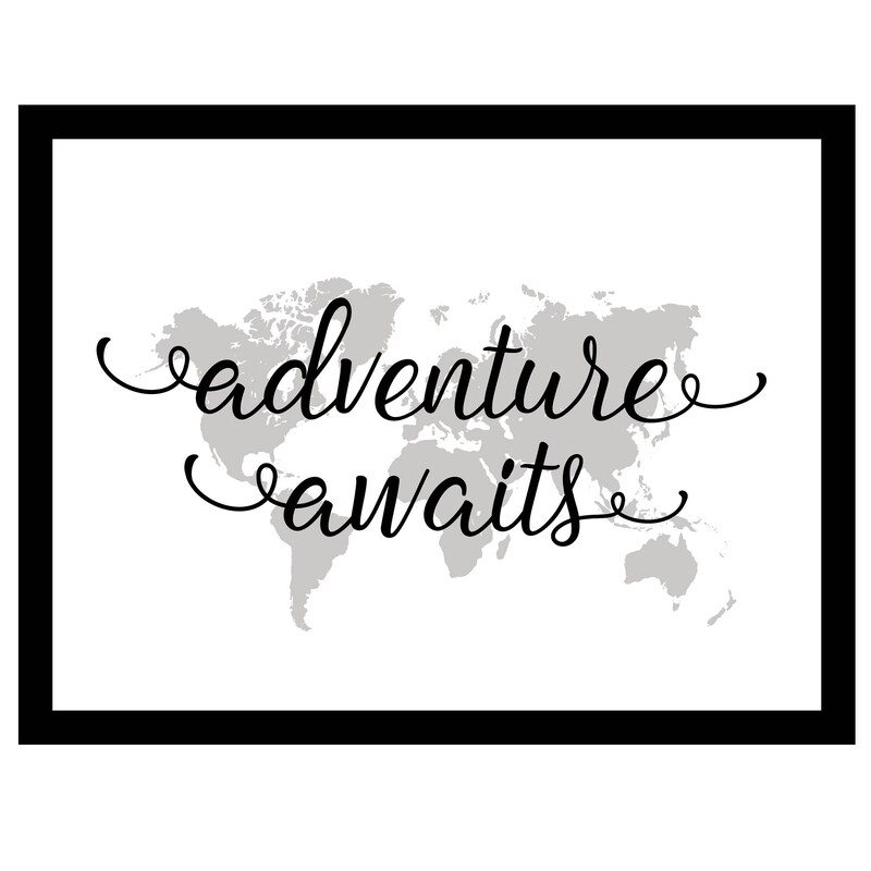Adventure Awaits Sign - Etsy
