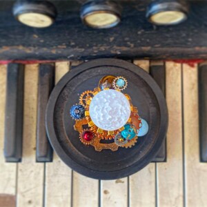 Metal Orrery Solar System Model in Glass Cloche With Wood Base - Etsy