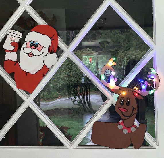 Santa and Rudolph Tree Topper FILE Digital Download - Etsy