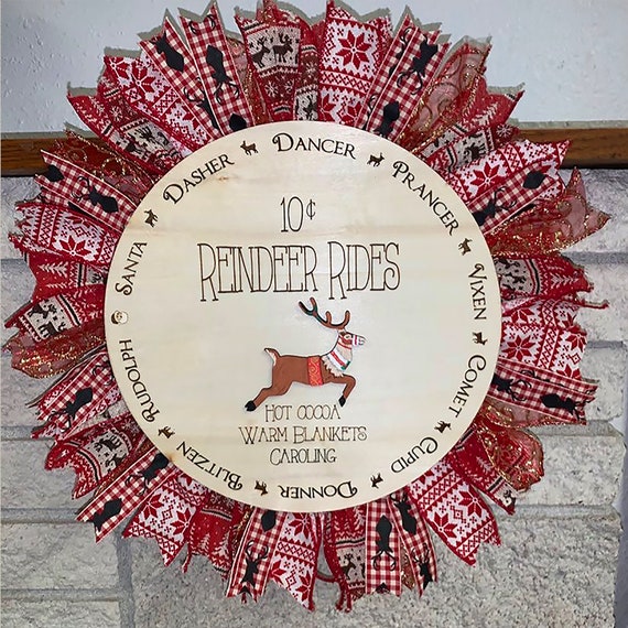 Reindeer Rides Digital Download Reindeer Rides Sign - Etsy