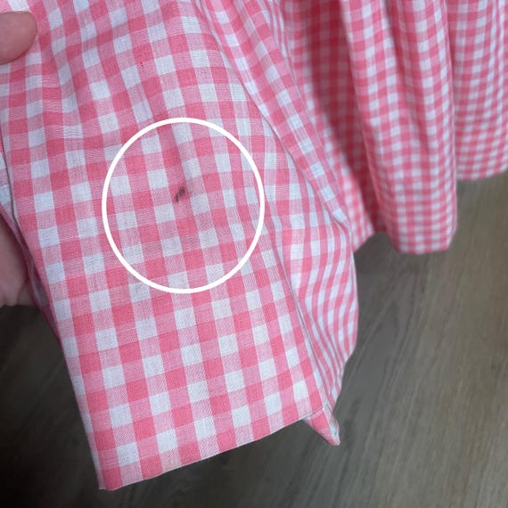 vintage Jody T of California 70s pink white gingham m… - Gem