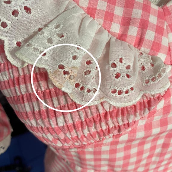 vintage Jody T of California 70s pink white gingham m… - Gem