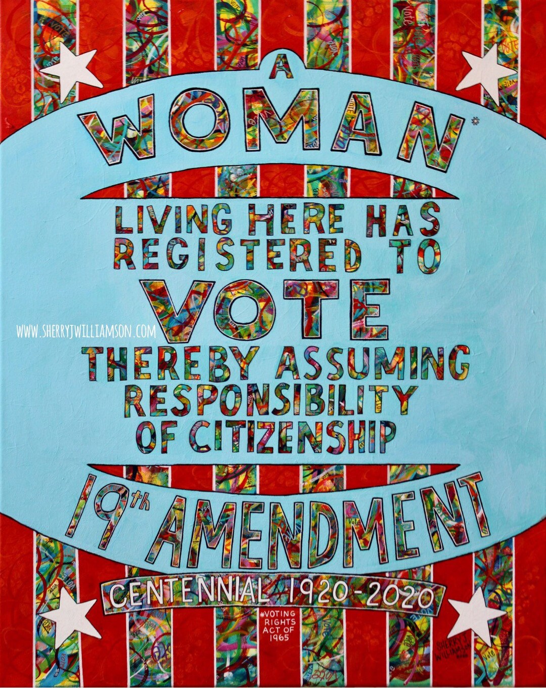 19th Amendment Centennial Matted Print of Original Art 8x10 Matted for ...