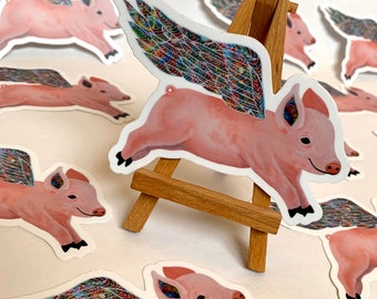 Flying Pig Sticker - Etsy
