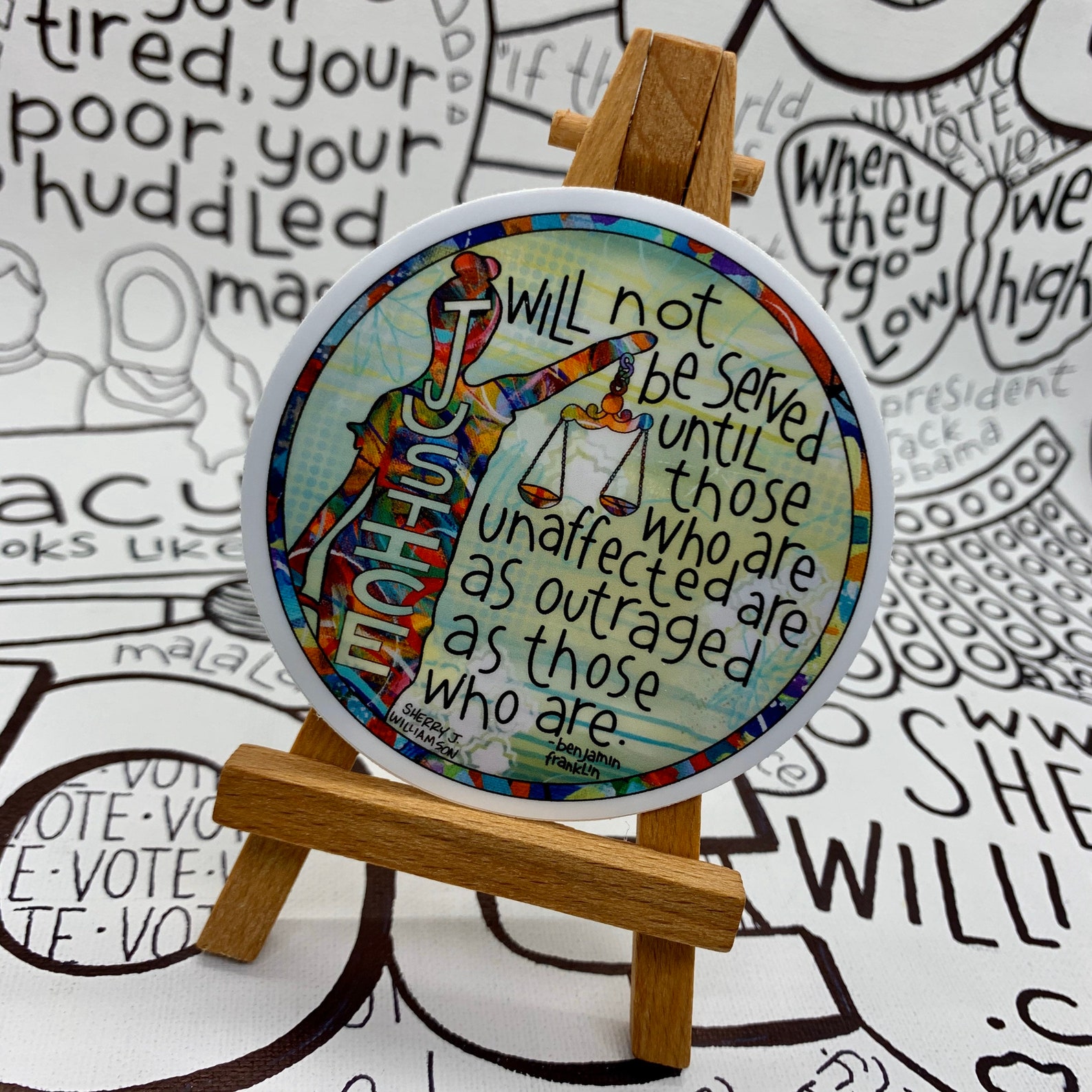 Justice Quote Vinyl Sticker - Etsy