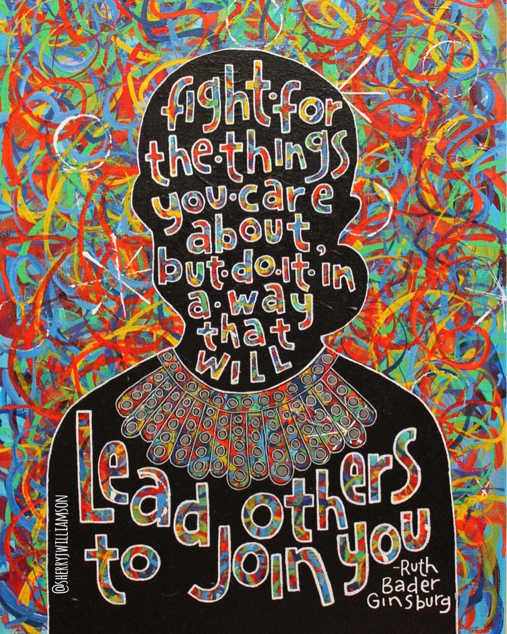 Ruth Bader Ginsburg Quote Dissent Collar 5x7 Matted for 8x10 - Etsy