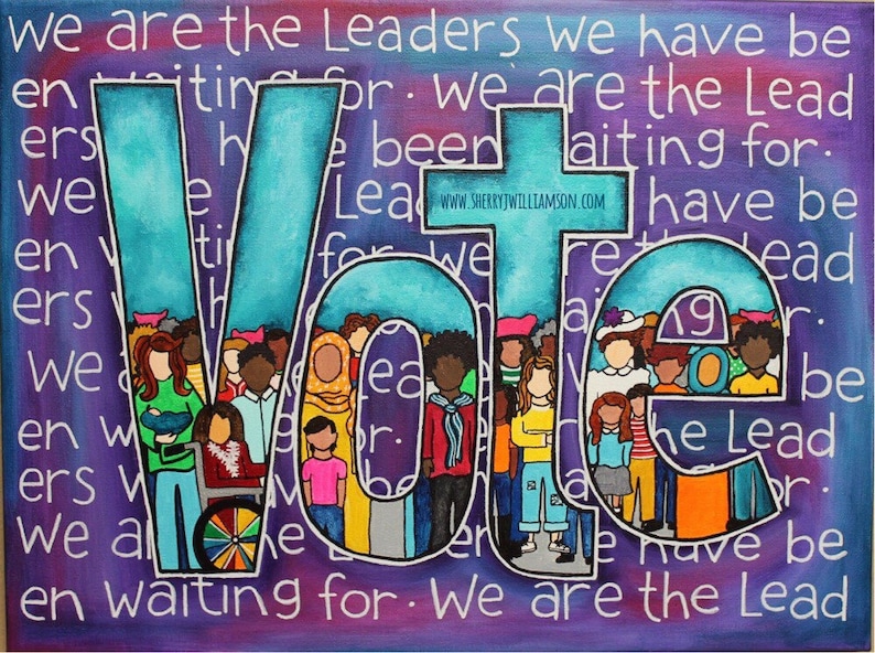 Vote We Are the Leaders We Have Been Waiting for 5x7 Matted - Etsy