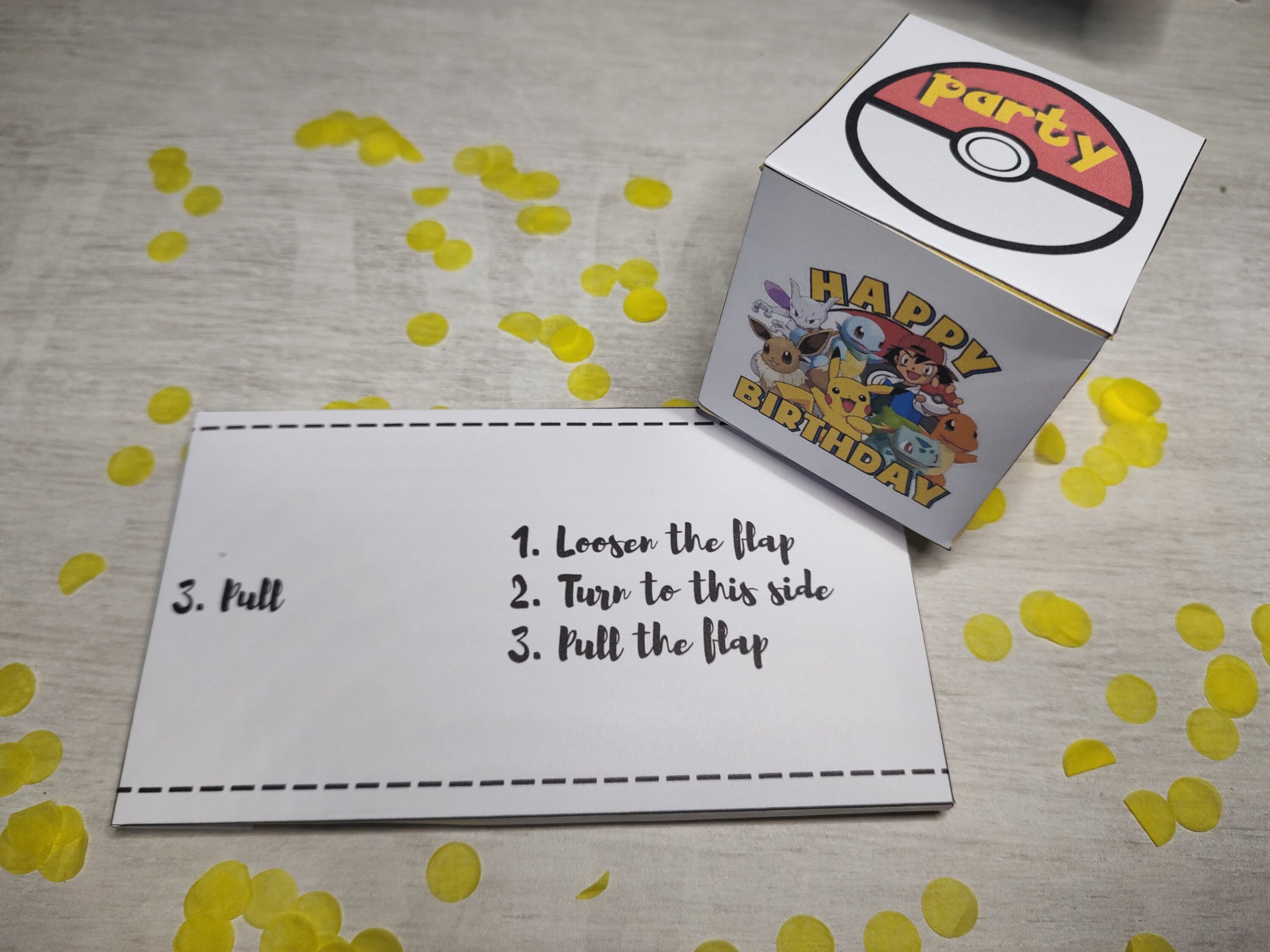 Bombfetti Party Card. Exploding Confetti Birthday Wishes Card. Party in ...