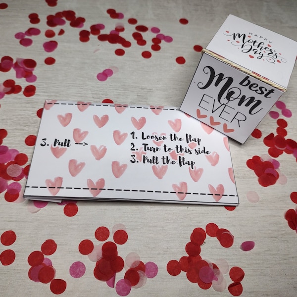 Exploding Birthday Card With Confetti - Etsy