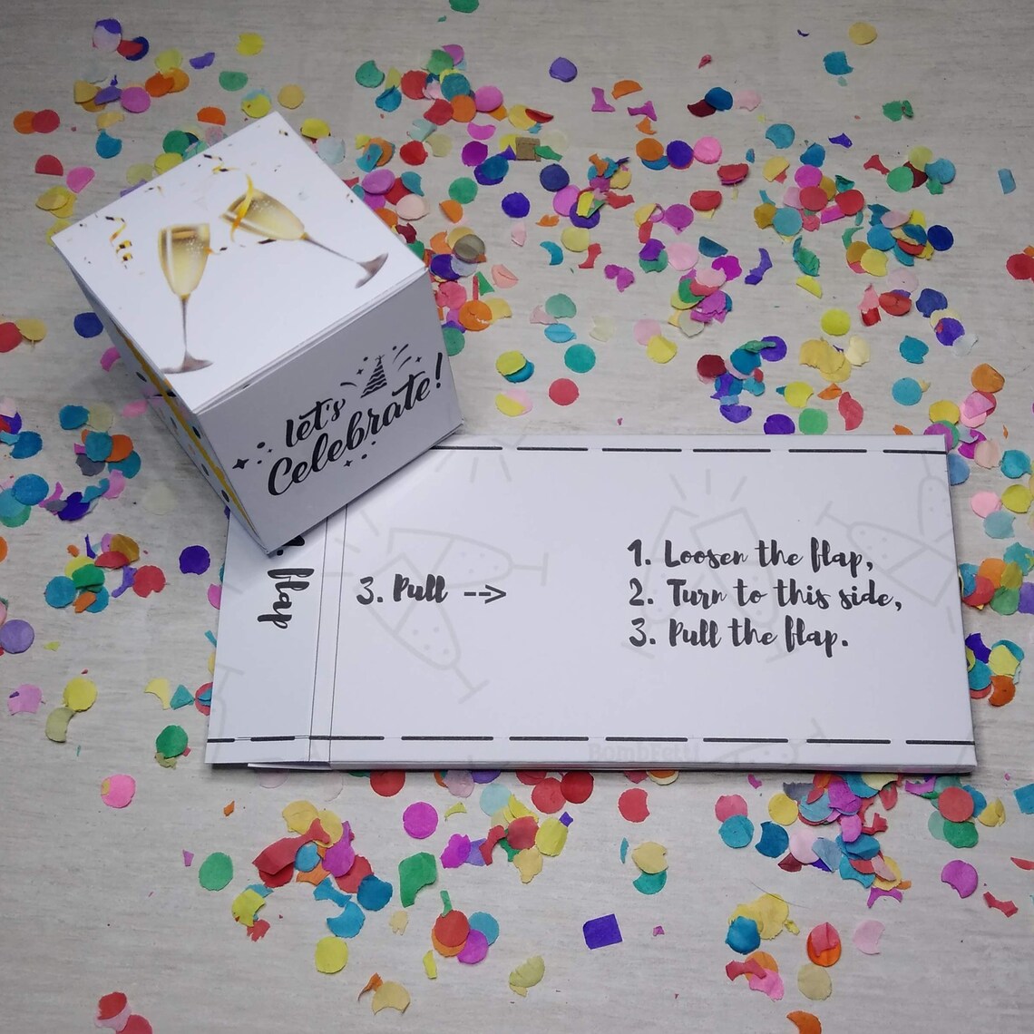Bombfetti Party Card. Exploding Confetti You're Invited, Let's ...