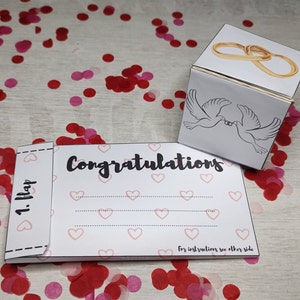 Bombfetti Surprise Party Card. Exploding Confetti Wedding Wishes, Let's ...