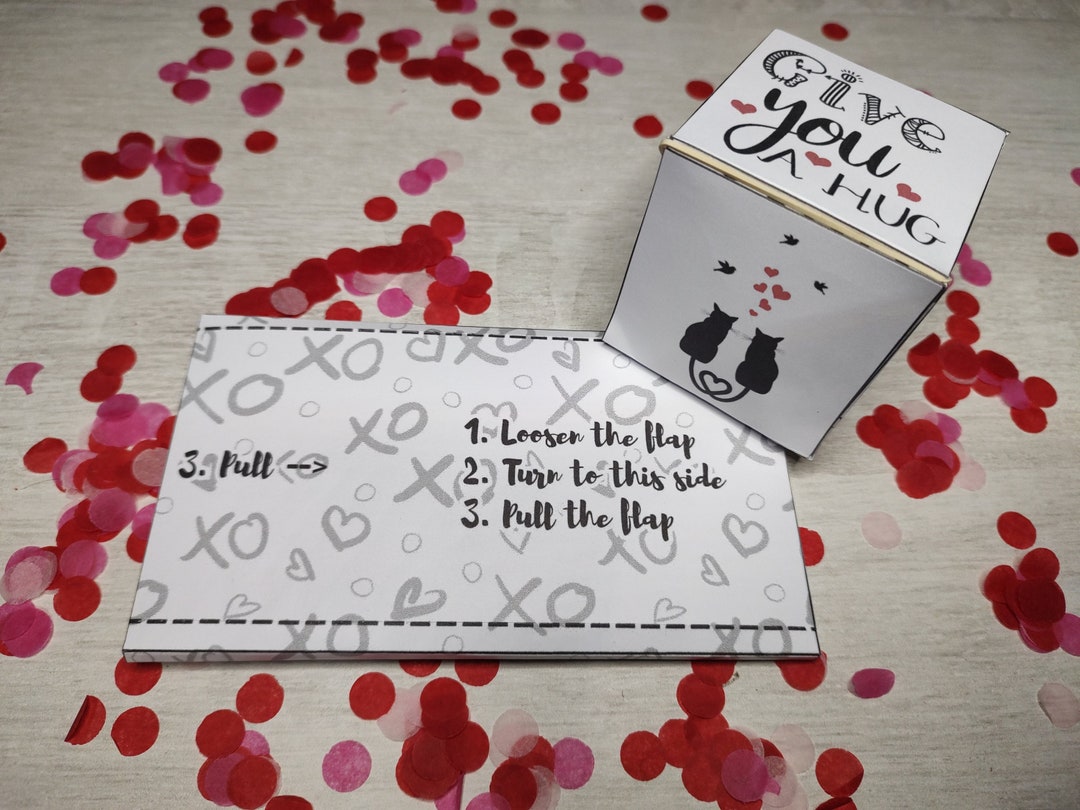 Bombfetti Party Card. Exploding Confetti Card Lots of Love Theme, Let's ...