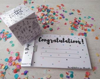 Bombfetti Surprise Party Card. Exploding Confetti Gender - Etsy