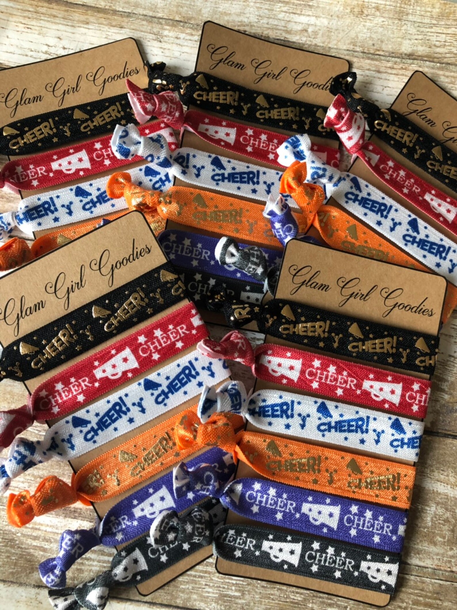 Cheer Team Favors and Giftscheer Hair Tiesred Cheercheer - Etsy