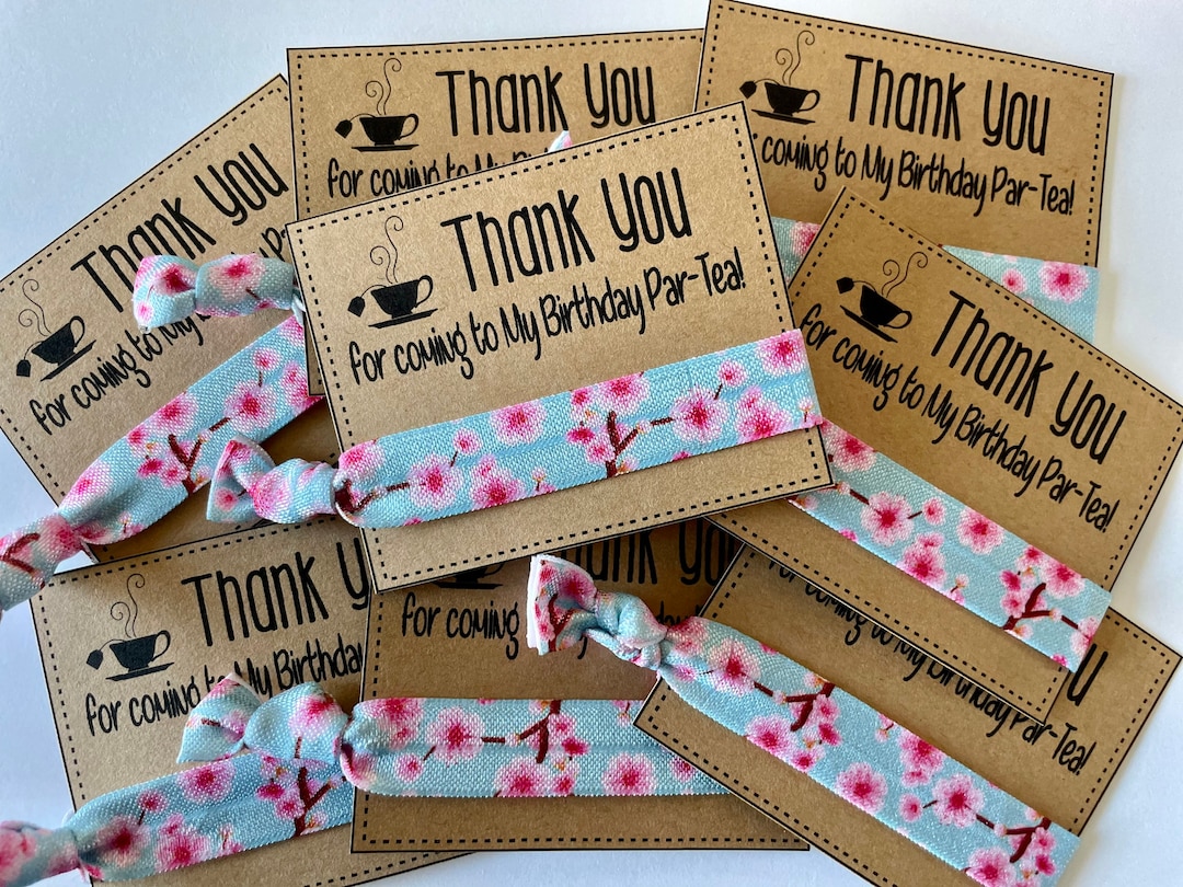 Tea Birthday Tea Thank You Personalized Favors Tea Themed - Etsy
