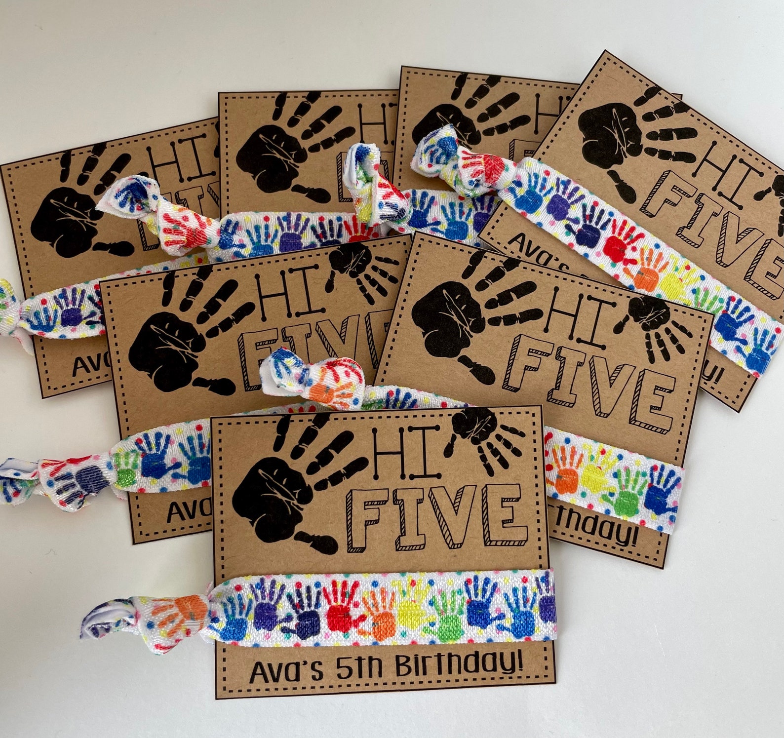 Hi 5 Birthday Hi Five Party Supplies Hi Five Party Favors Cute - Etsy