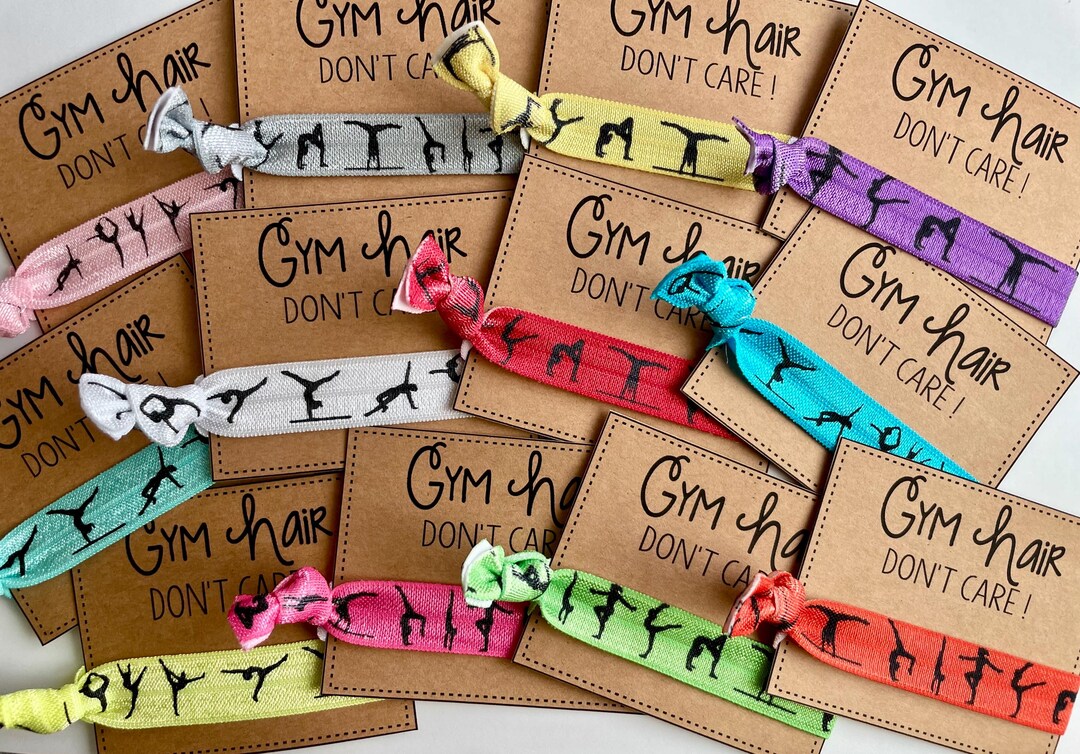 Gymnastics Gifts Girls Gymnastics Hair Tie Favors Gymnastics Birthday ...