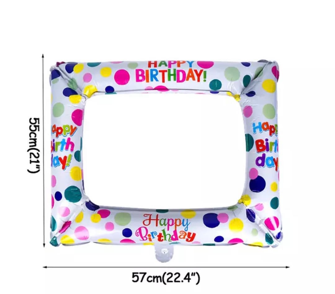 Birthday Foil Balloon Photo Booth Frame - Etsy