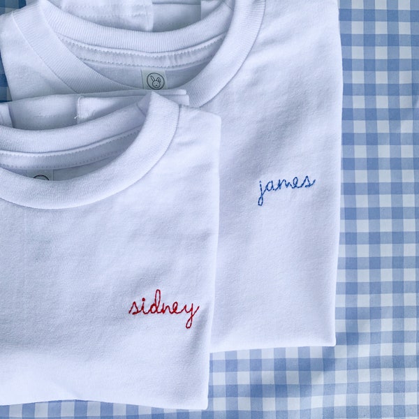 Embroidered Tee - Etsy