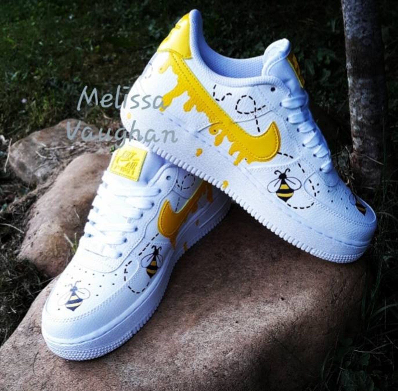 Custom Hand Painted Honeybees Air Force 1s Bees Sneakers - Etsy