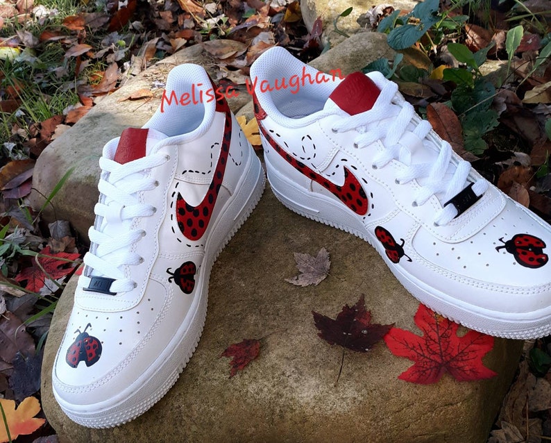 Custom Hand Painted Luckybugs Air Force 1s Ladybugs Bugs - Etsy