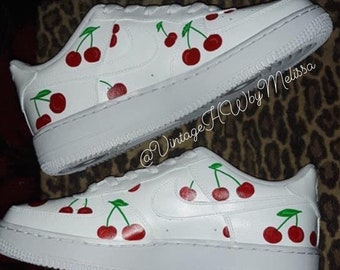 Cherry Custom Air Force 1s - Etsy