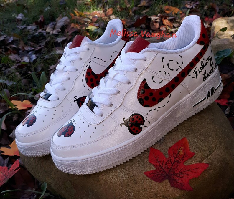 Custom Hand Painted Luckybugs Air Force 1s Ladybugs Bugs - Etsy