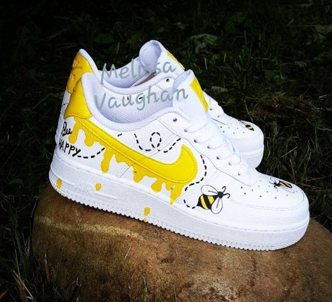 Custom Hand Painted Honeybees Air Force 1s Bees Sneakers - Etsy