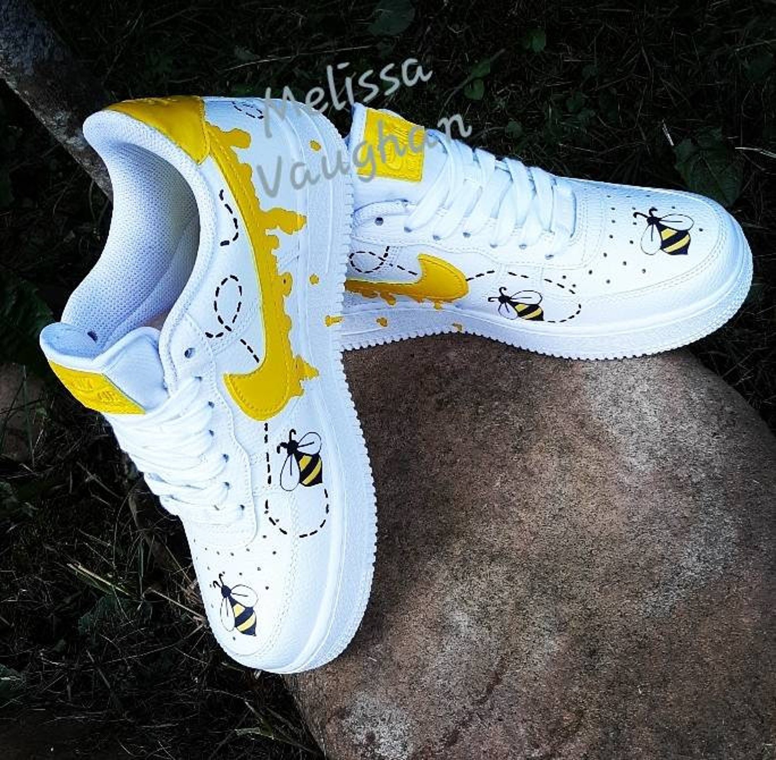 Custom Hand Painted Honeybees Air Force 1s Bees Sneakers - Etsy