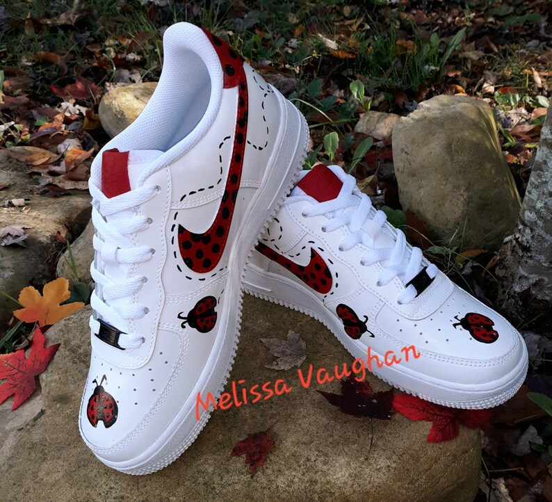 Custom Hand Painted Luckybugs Air Force 1s Ladybugs Bugs - Etsy