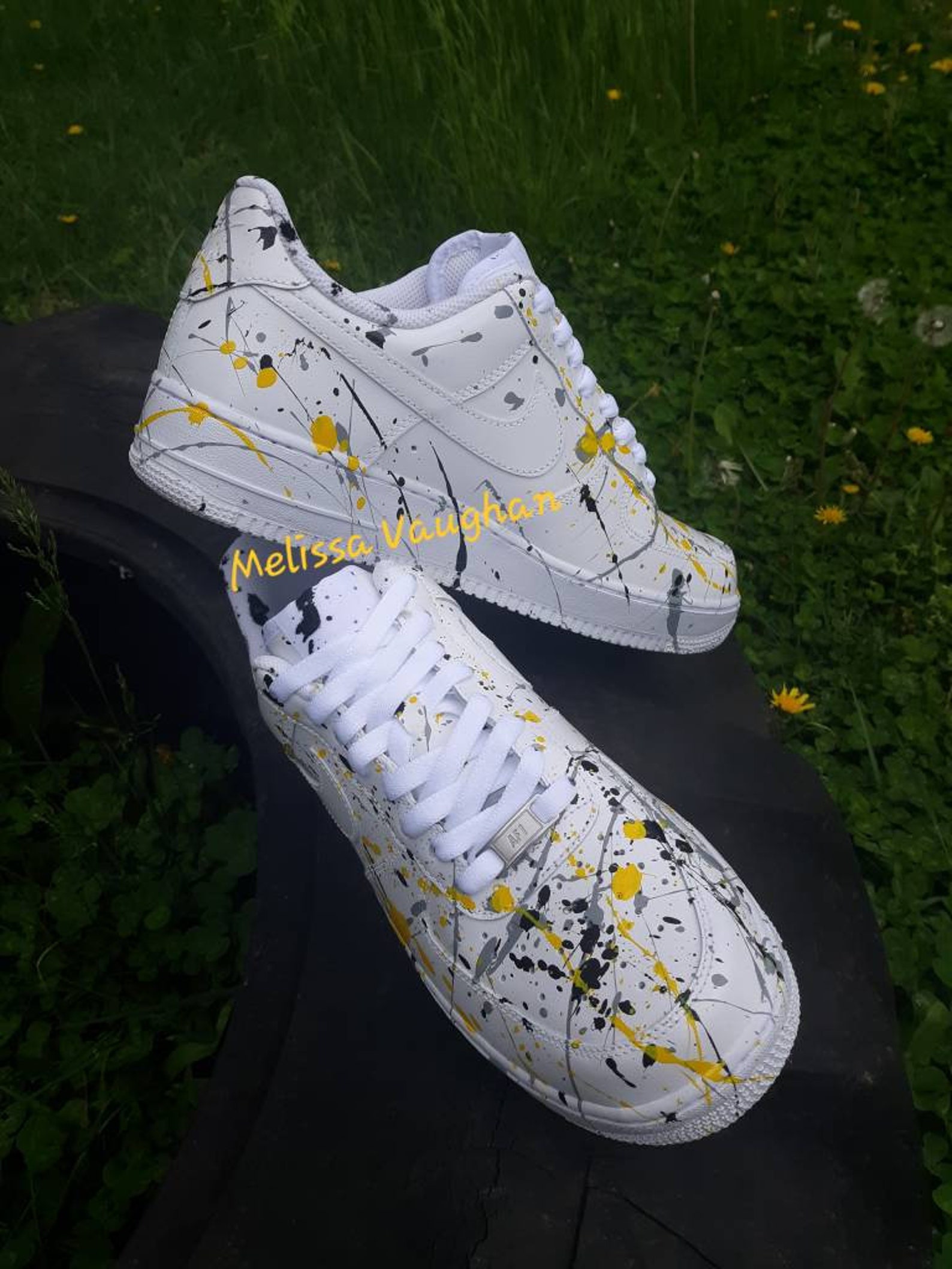 Custom Hand Painted Paint Splatter Air Force 1s Forces - Etsy