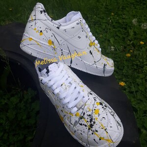 Custom Hand Painted Paint Splatter Air Force 1s Forces - Etsy