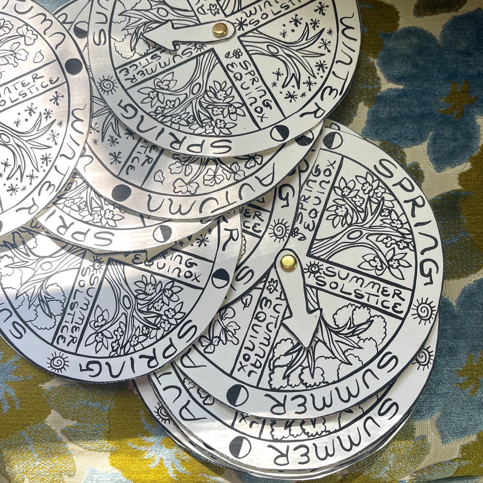 Season Wheel Printable Equinox and Solstice - Etsy