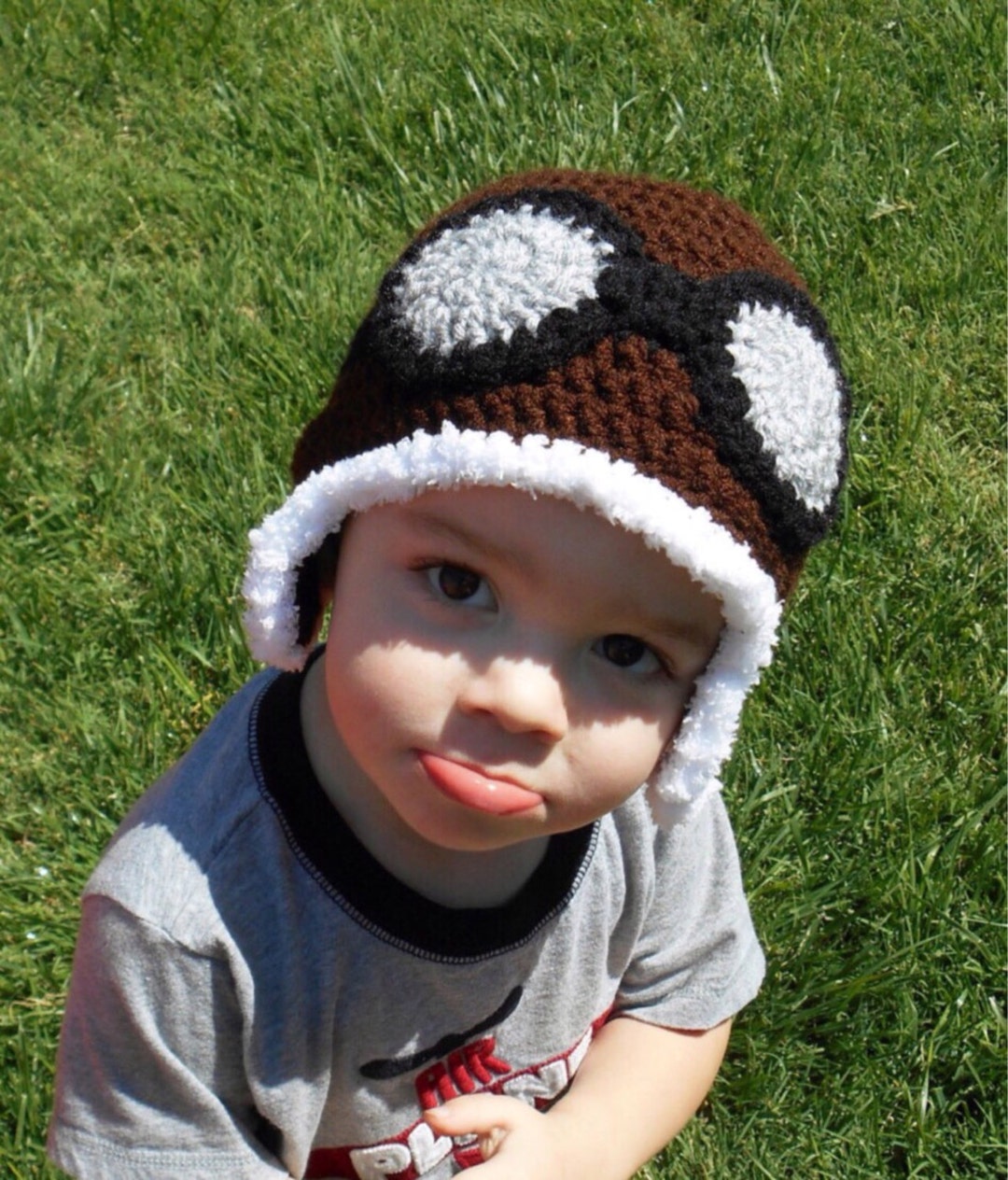 Aviator Hat Crochet PATTERN NB to Adult - Etsy