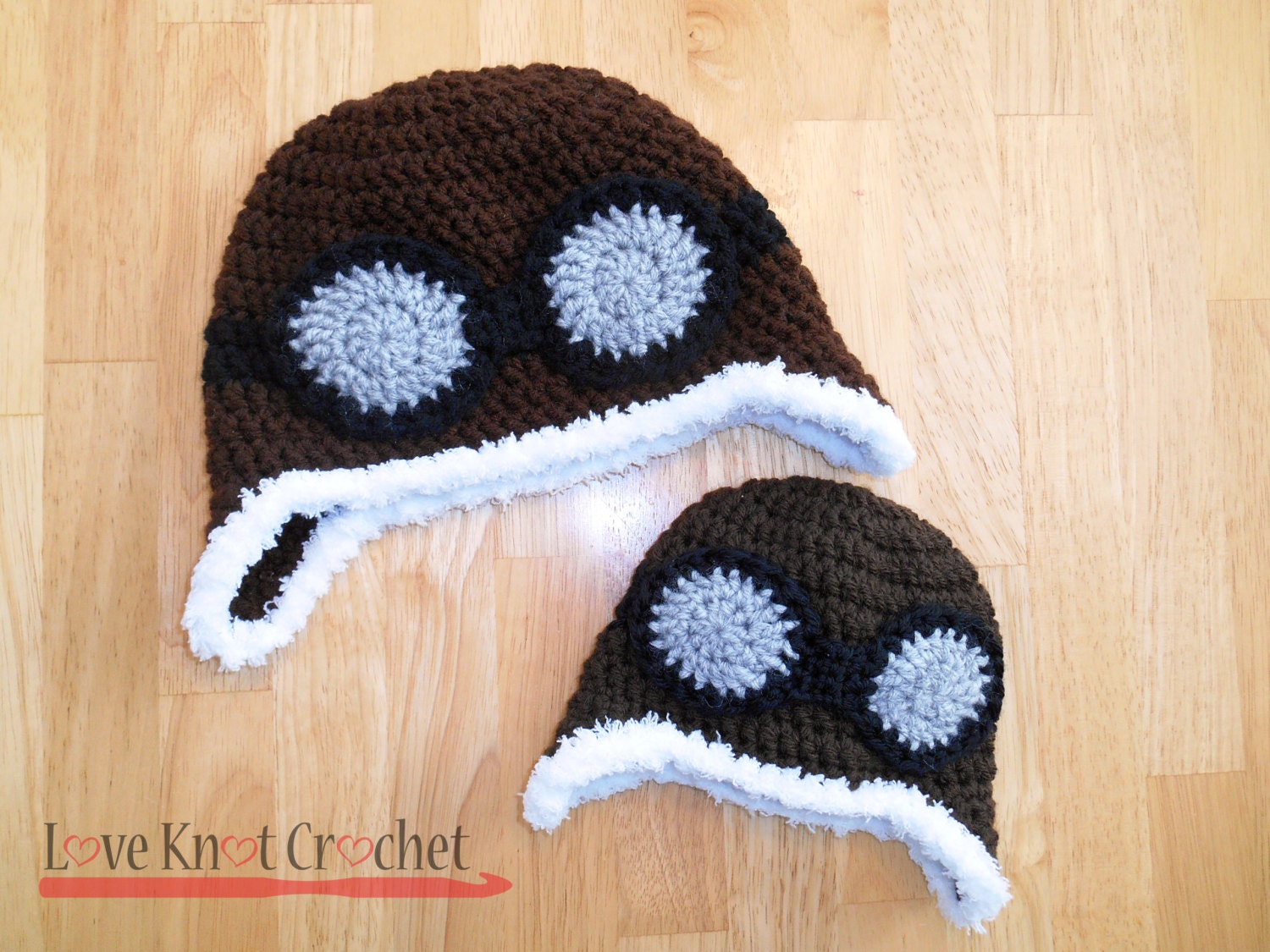 Aviator Hat Crochet PATTERN NB to Adult - Etsy