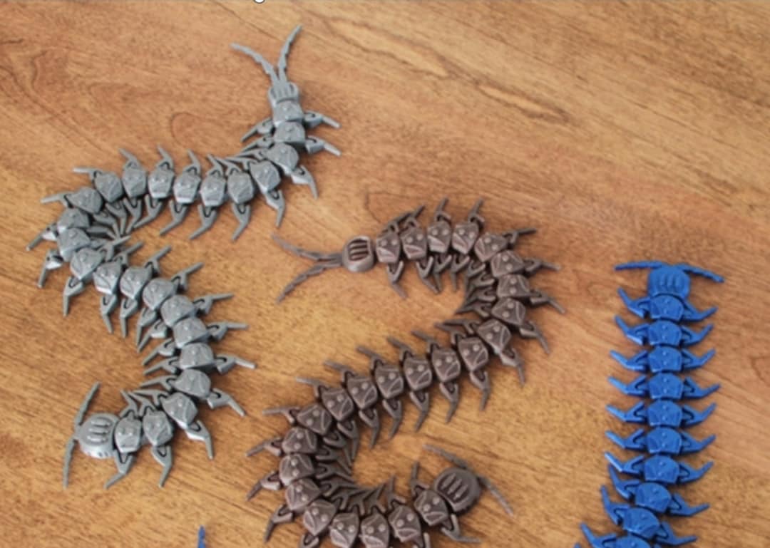 Flexi Fidget Robot Centipede - - Articulated, 3D Printed, Toy, Gift ...