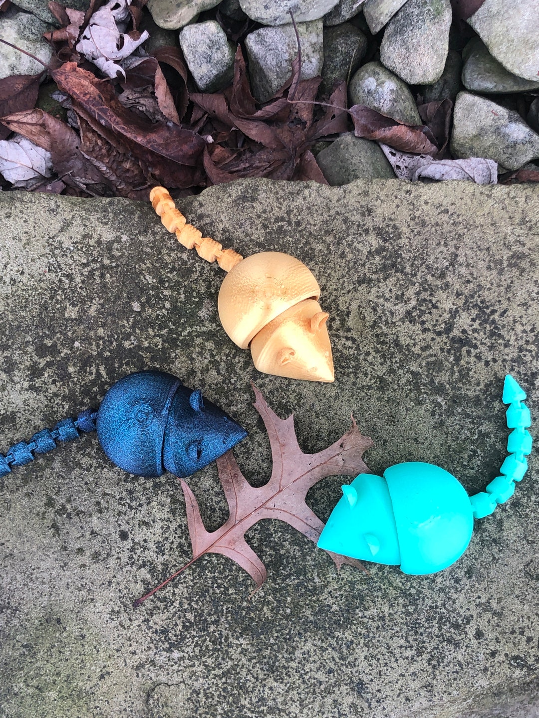 Fidget Mouse - Articulated, 3D Printed, Toy, Gift, Fidget Stim, Pocket ...