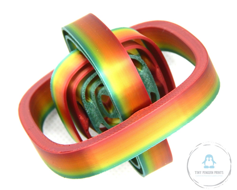 Gyro Fidget Spinner Toy, Articulated, 3D Printed - Etsy