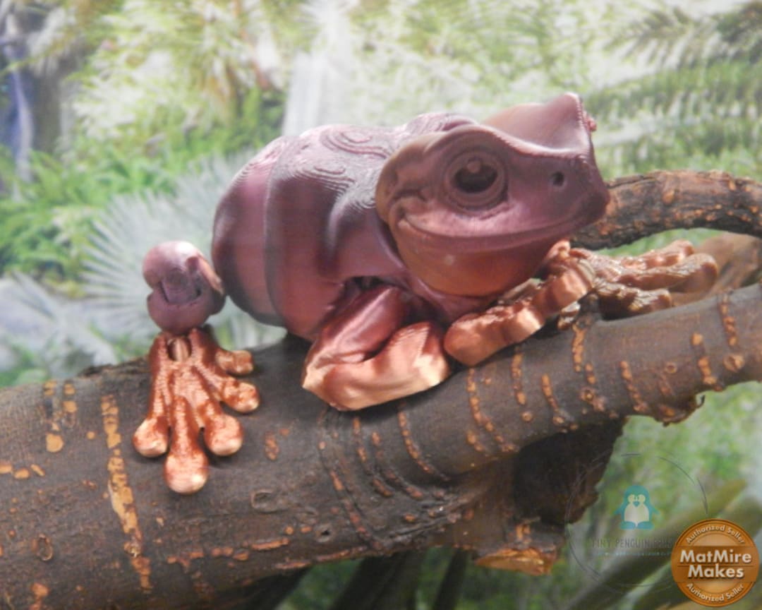 Tree Frog Fidget Pet - Articulated, 3D Printed, Toy, Gift, Fidget Stim ...