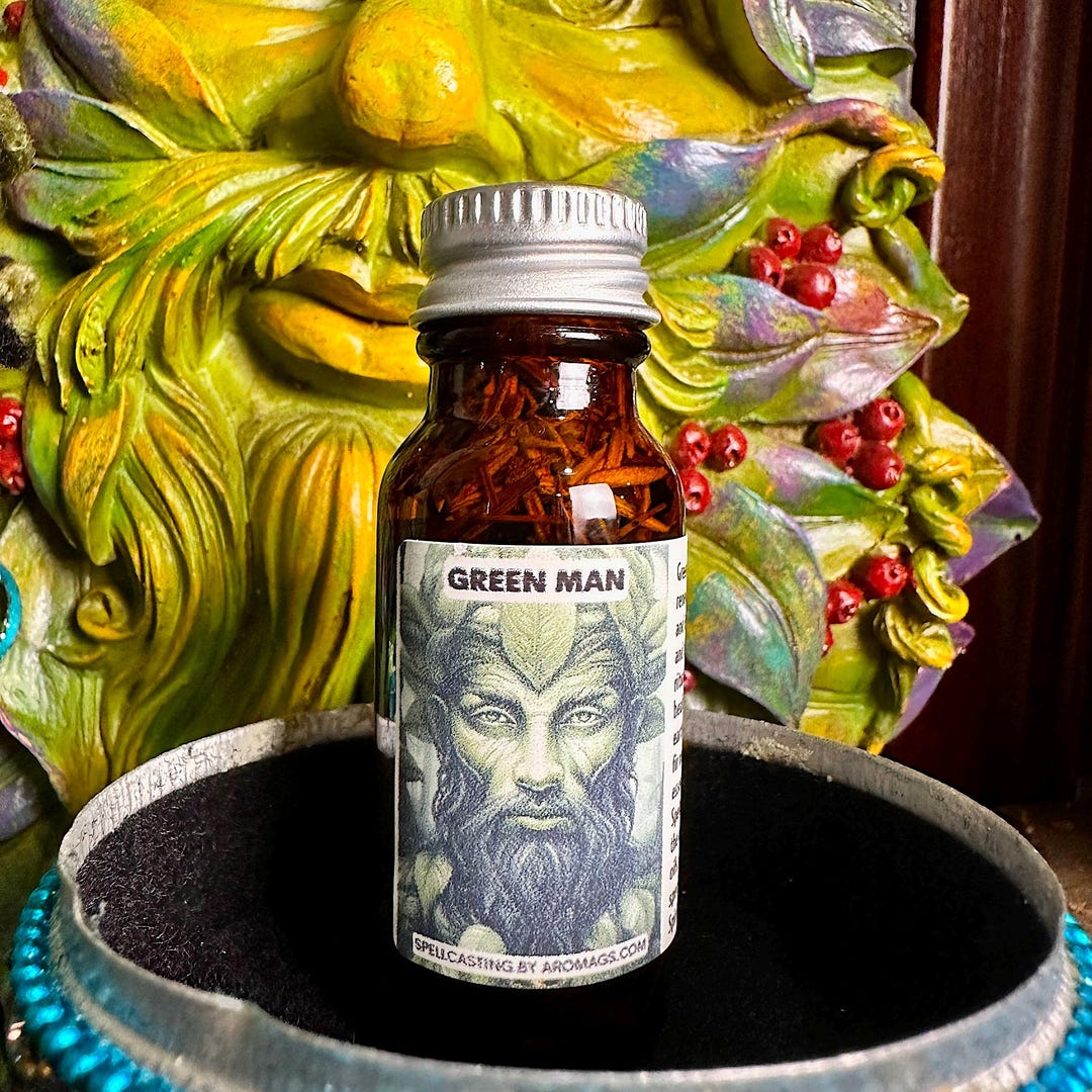 Green Man Oil - Witchcraft Oils - Wicca - Witchy - Pagan - Etsy
