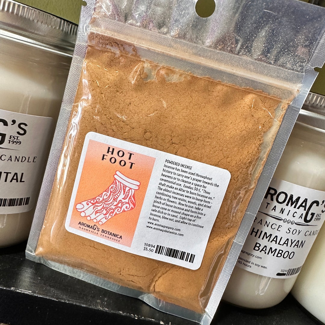 Powdered Incense - Hot Foot Scent - Hoodoo - Pagan - Witchcraft - Etsy