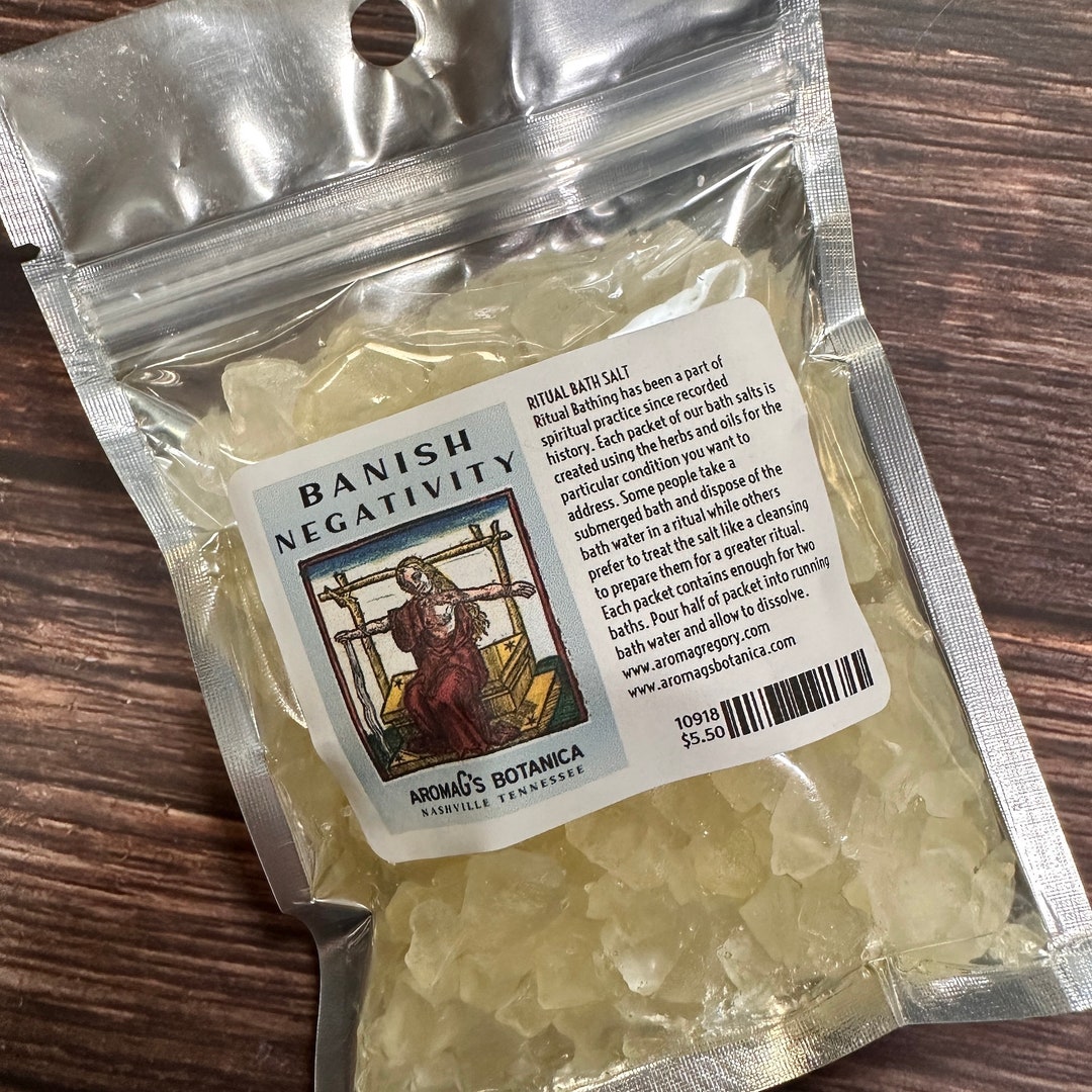 Banish Negativity Bath Salt - Banishing Spell - Etsy